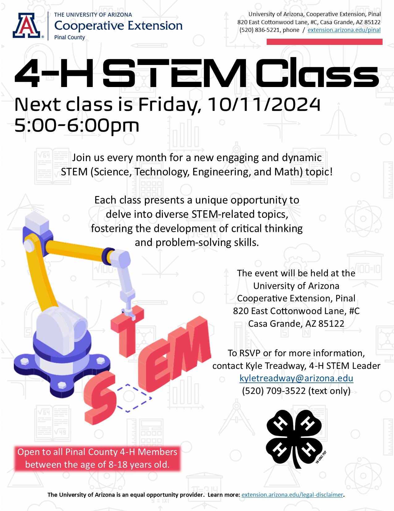 4-H STEM Class | UA Cooperative Extension