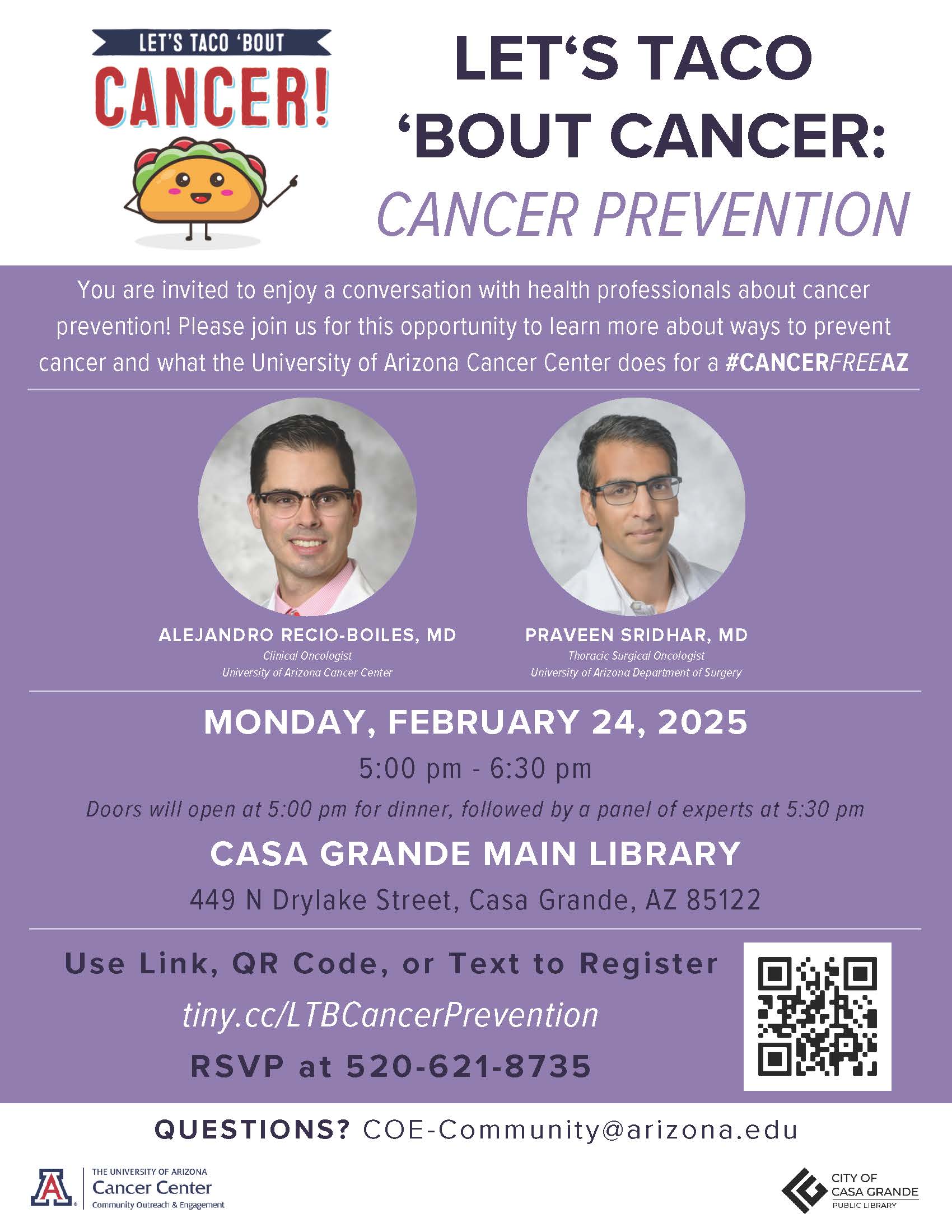LET‘S TACO ‘BOUT CANCER: CANCER PREVENTION | UA Cooperative Extension