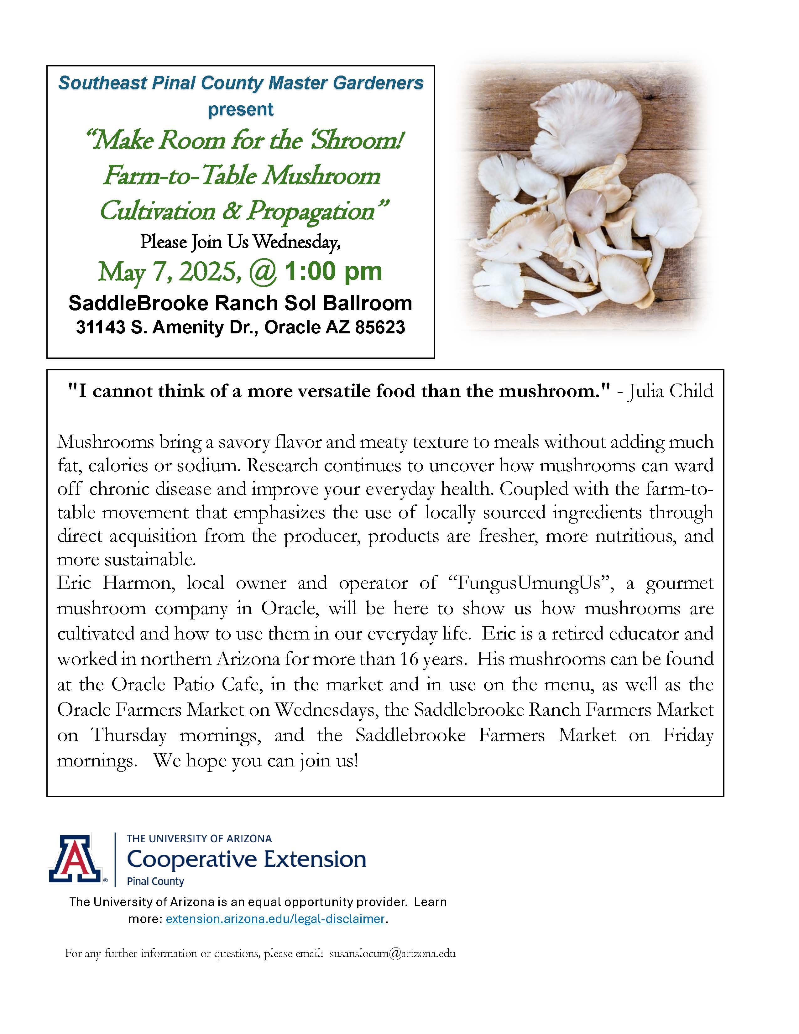 Make Room for the ‘Shroom! Farm-to-Table Mushroom Cultivation ...
